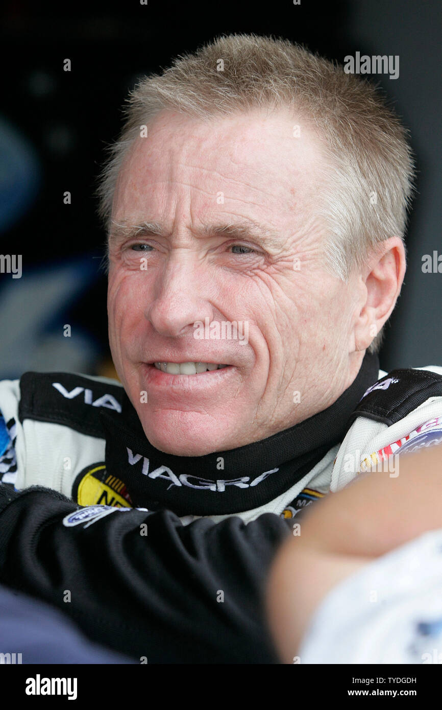 NASCAR Nextel Cup driver Mark Martin reflects, in the garage area at ...