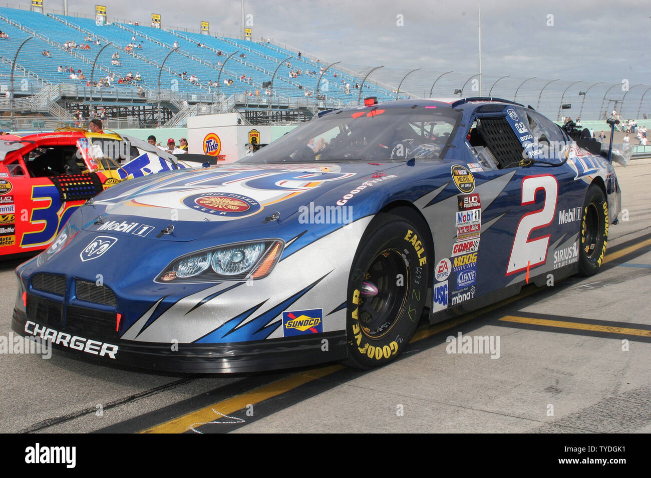 Rusty Wallace's car on the line for the last time as Rusty is retiring ...