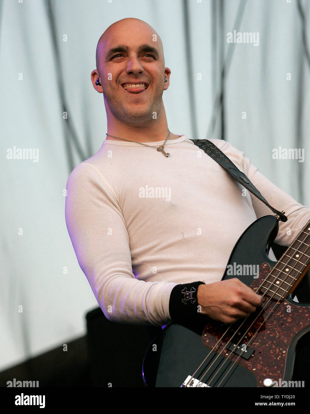 Rob Doran with Alkaline Trio performs in concert at the Global ...