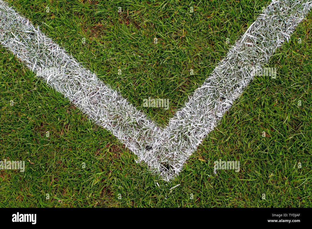 Green v marking hi-res stock photography and images - Alamy