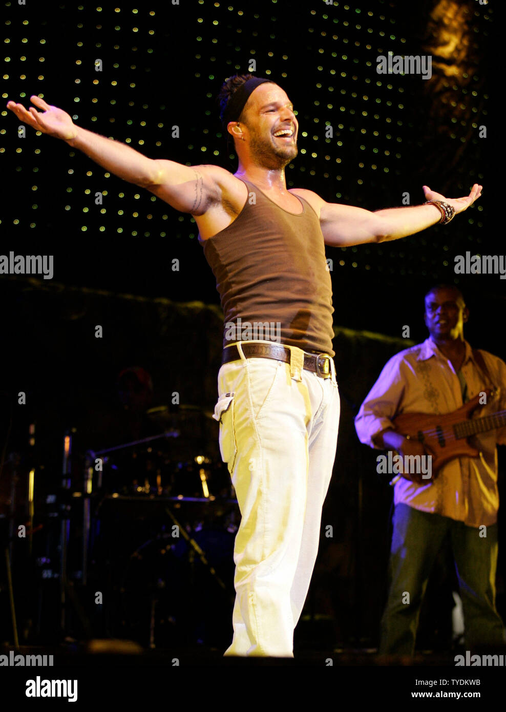 Ricky Martin performs in concert in the Amor la Musica show at the ...