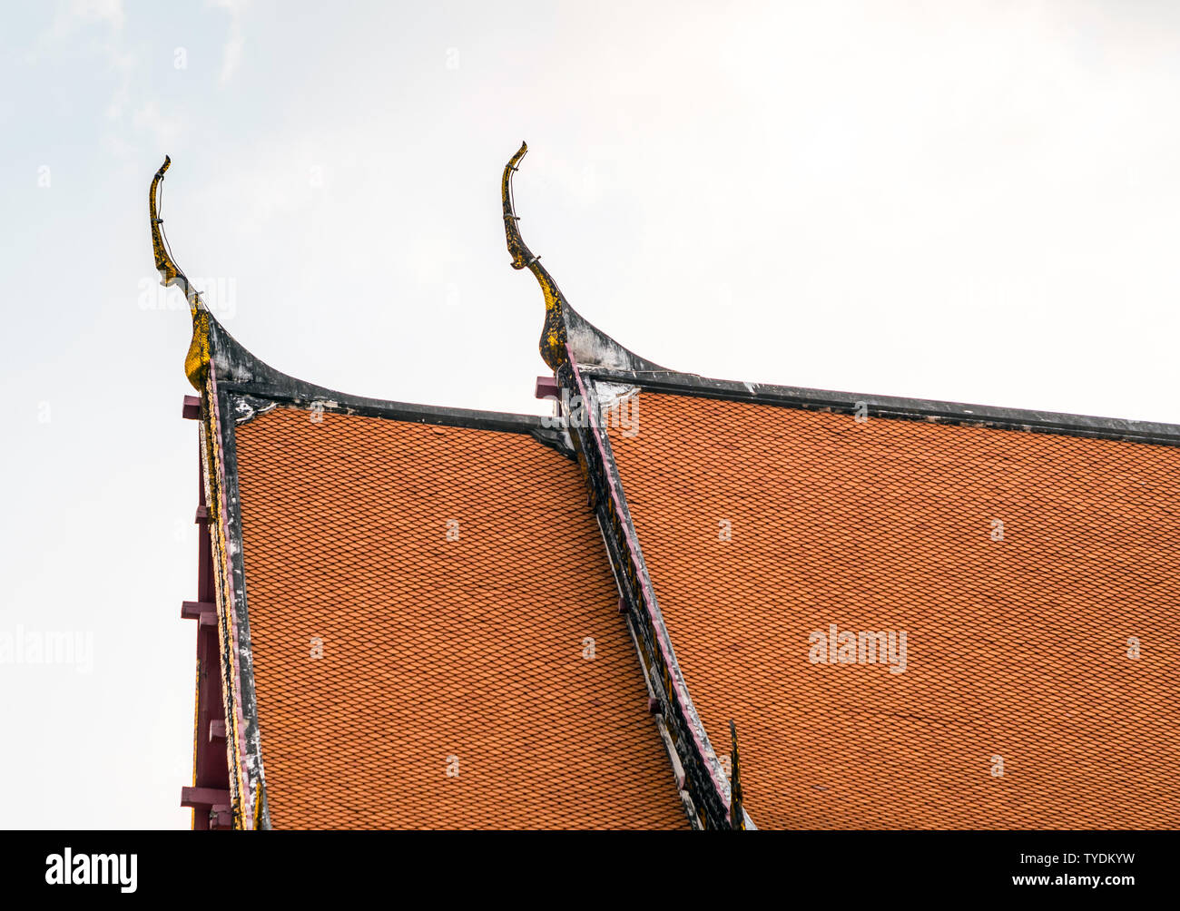 Gable apex, The ornamental roof point (Chua Fah) on the gable of the ...