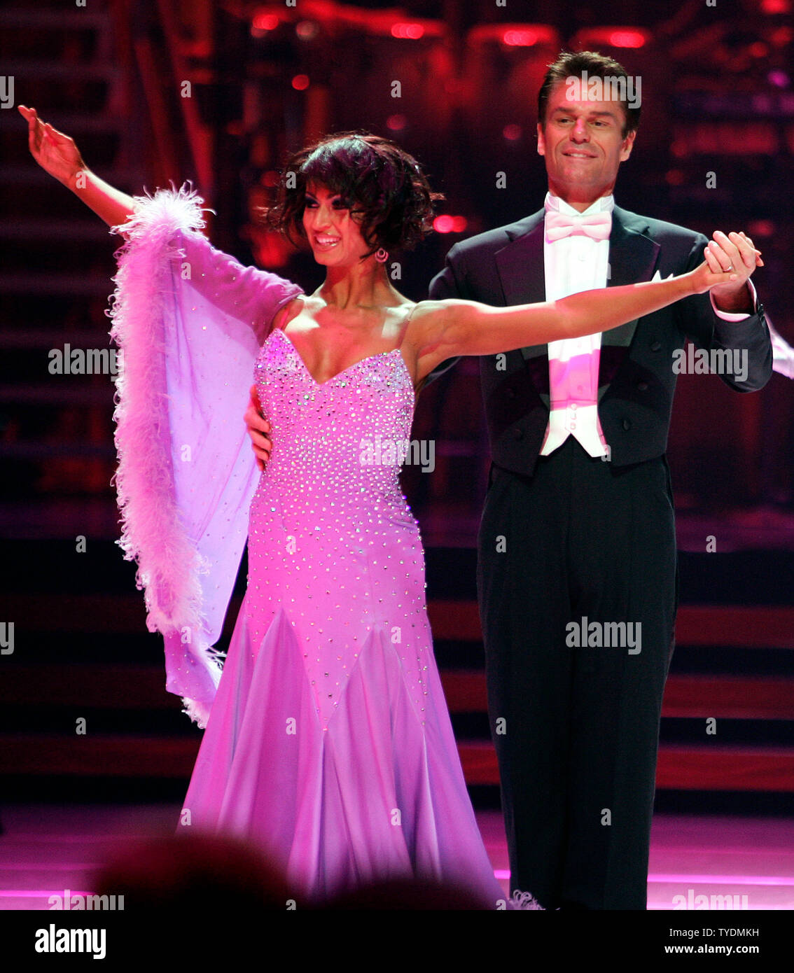 Harry Hamlin and Ashly Delgrosso perform in the Dancing with the Stars ...