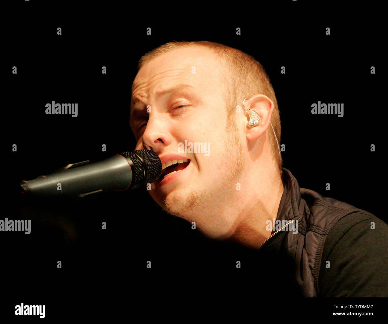 Isaac Slade with The Fray performs in concert at the BankUnited Center ...