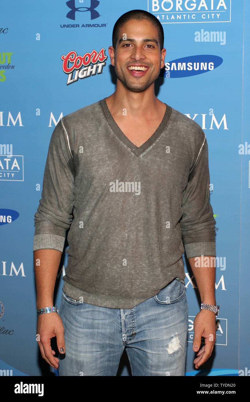Adam Rodriguez arrives for the Hotel De Maxim Super Bowl party at the ...