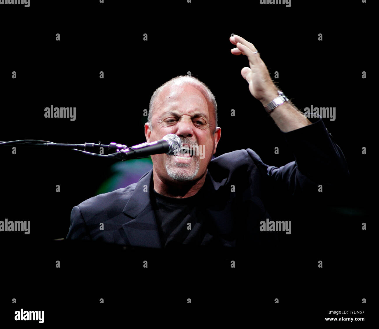 Billy Joel performs in concert at the American Airlines Arena in Miami ...
