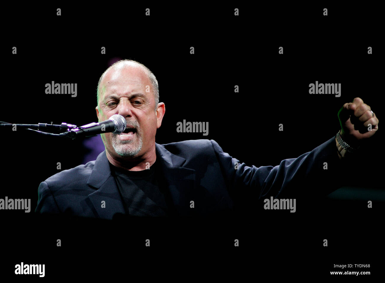 Billy Joel performs in concert at the American Airlines Arena in Miami ...