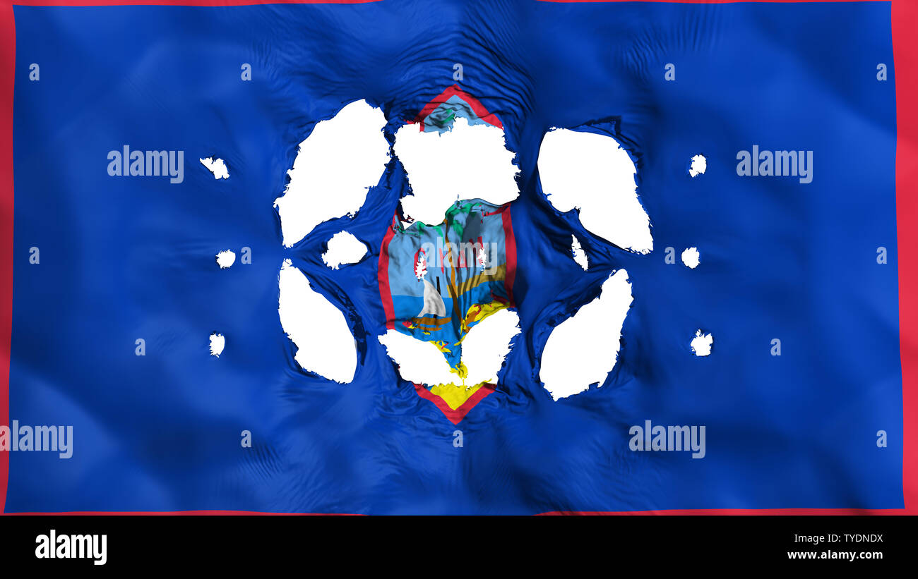 Holes in Guam state flag Stock Photo - Alamy