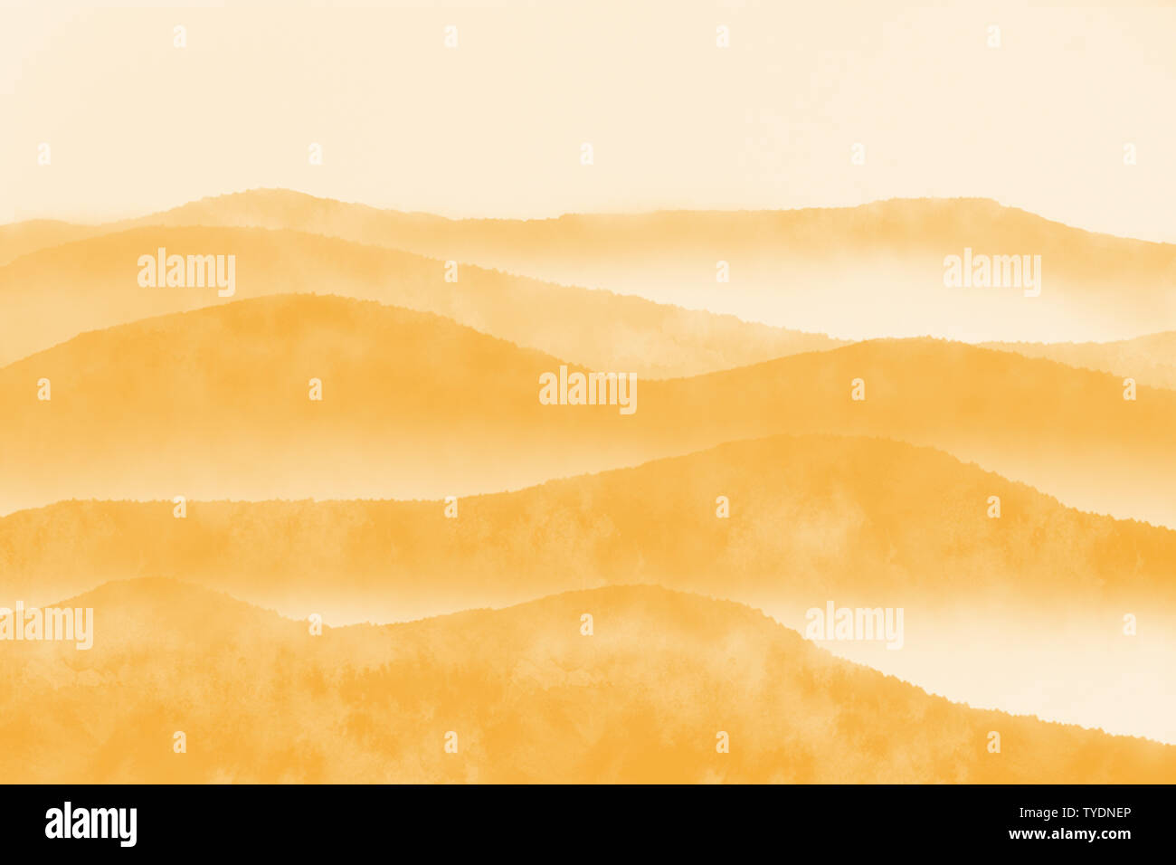 Ink landscape painting Stock Photo - Alamy