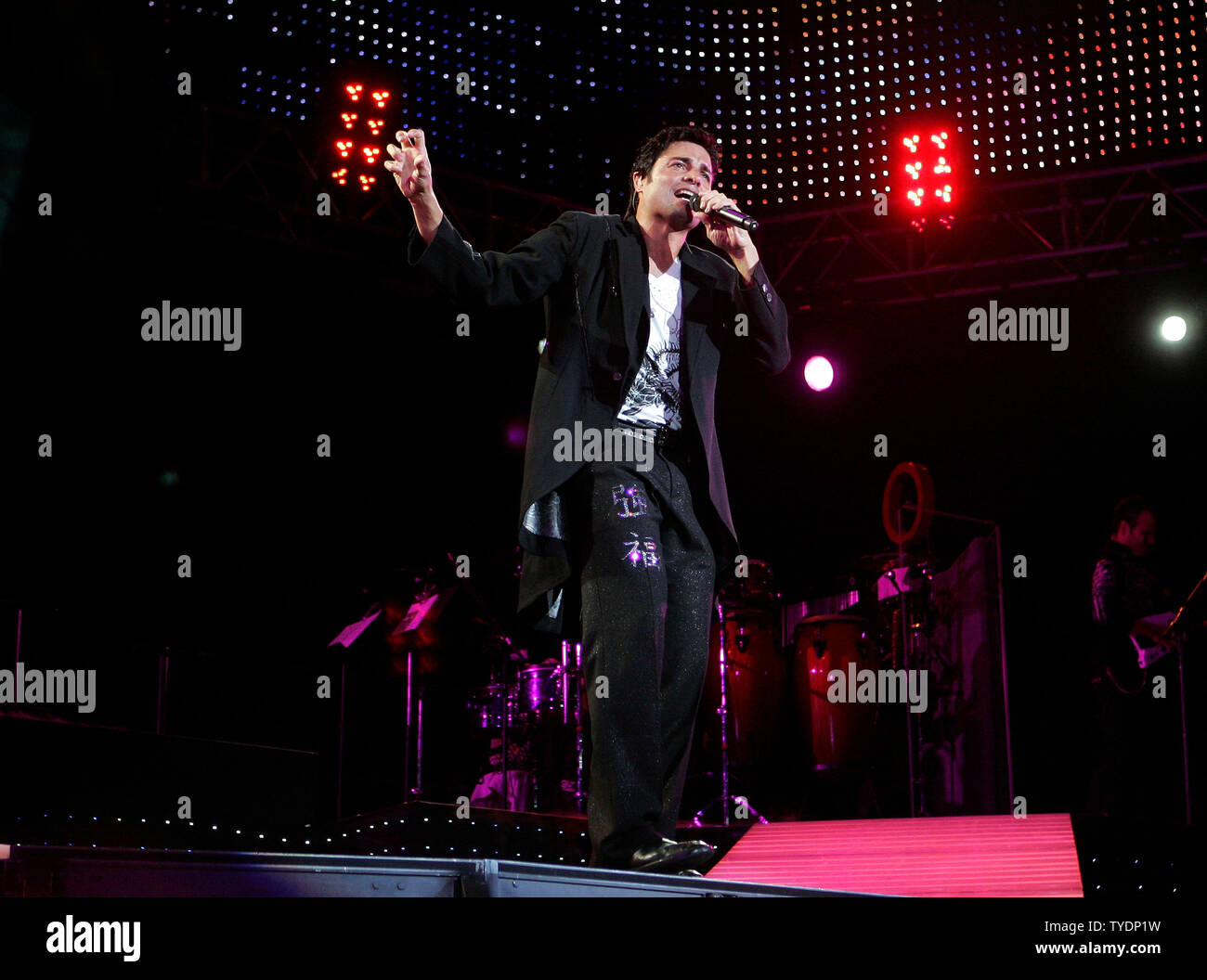 Puerto Rican pop singer Chayanne performs in concert at the American ...