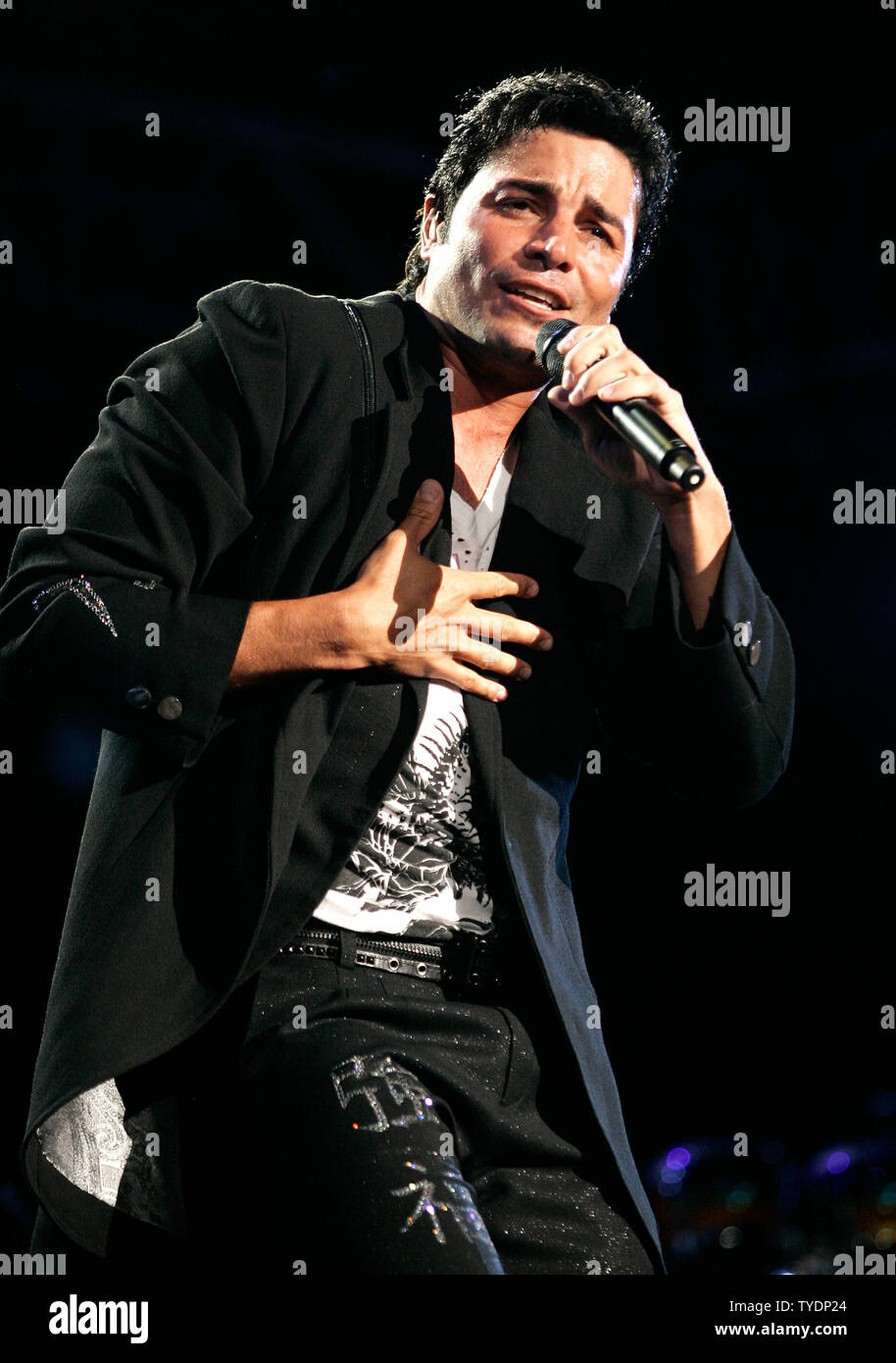 Puerto Rican pop singer Chayanne performs in concert at the American ...