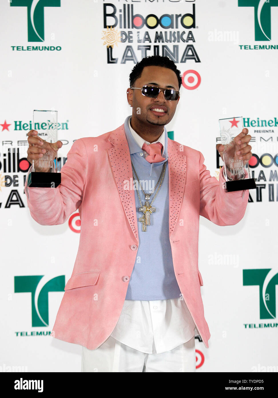 Toby Love celebrates winning the Tropical Airplay song of the year, and ...