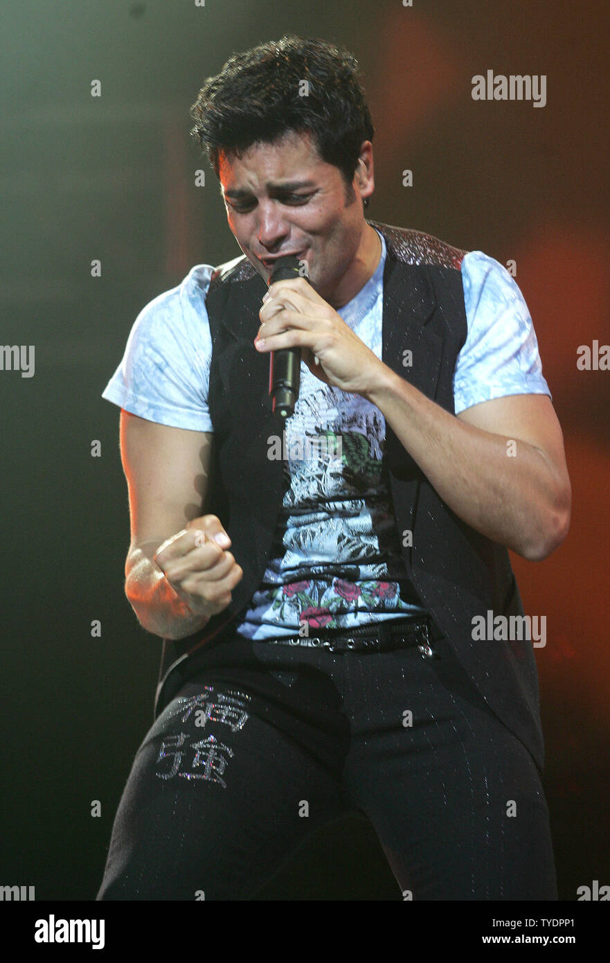 Puerto Rican pop singer Chayanne performs in concert at the Seminole ...
