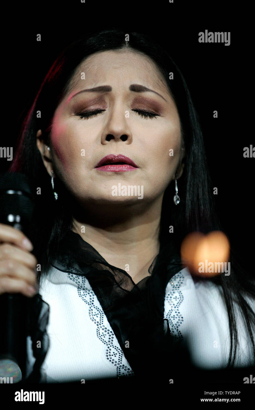 Mexican singer Ana Gabriel performs at the Seminole Hard Rock Hotel and ...