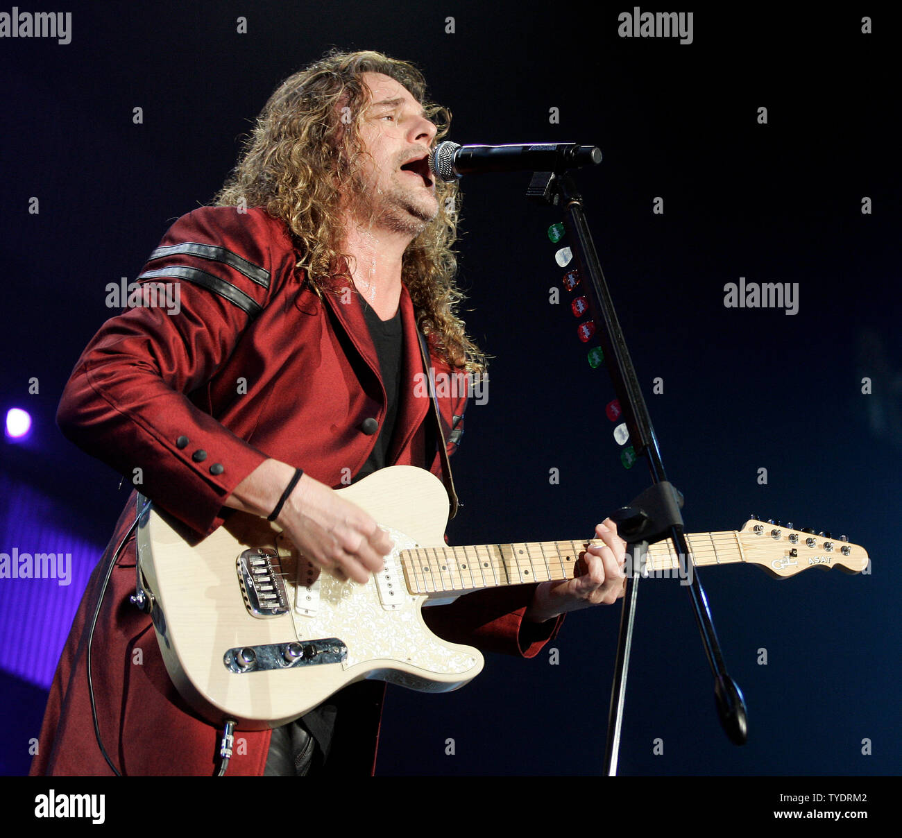 Fher Olvera with Mana performs in concert at the American Airlines ...