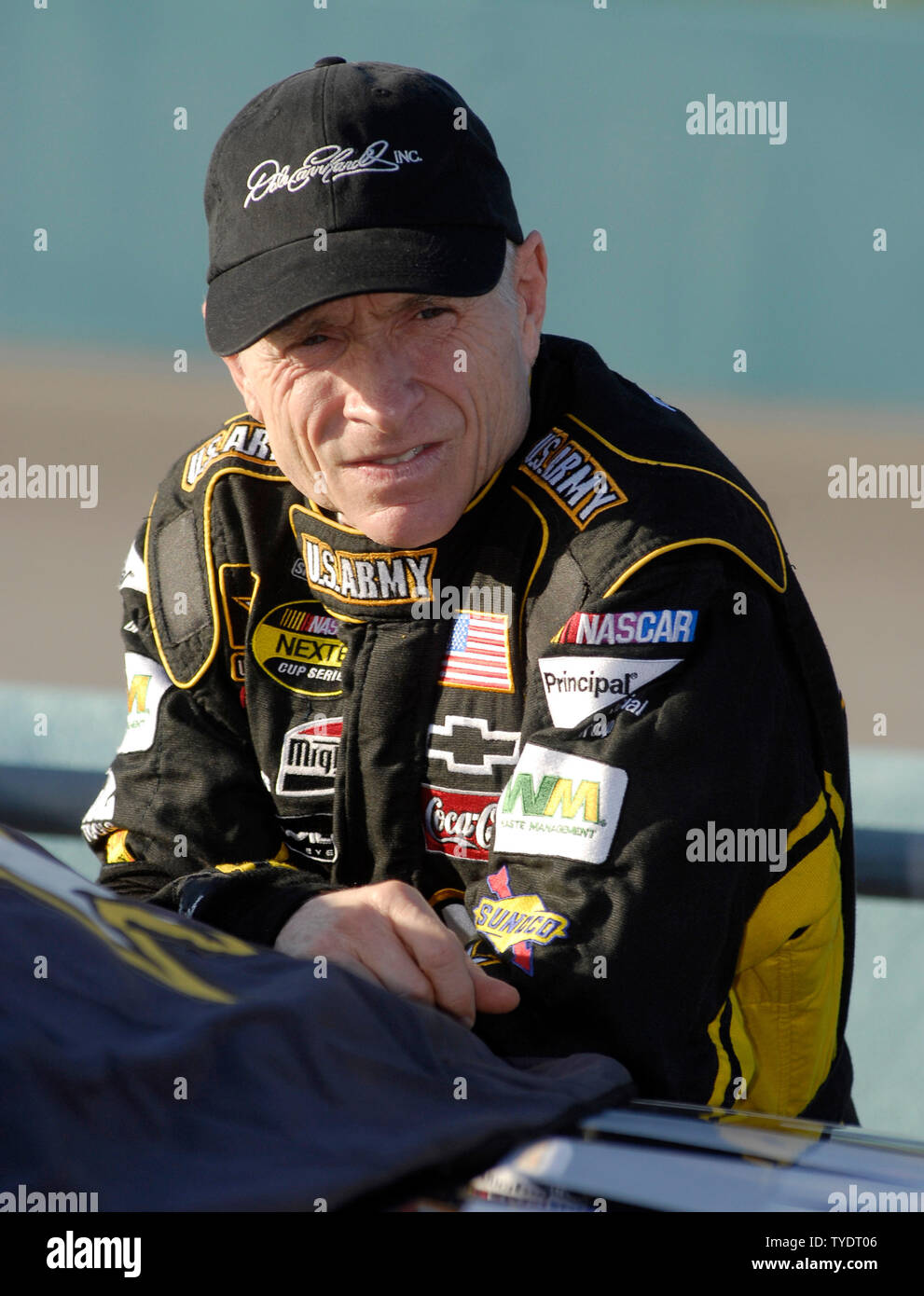 Mark Martin waits on pit road for his turn to qualify for the Nextel ...