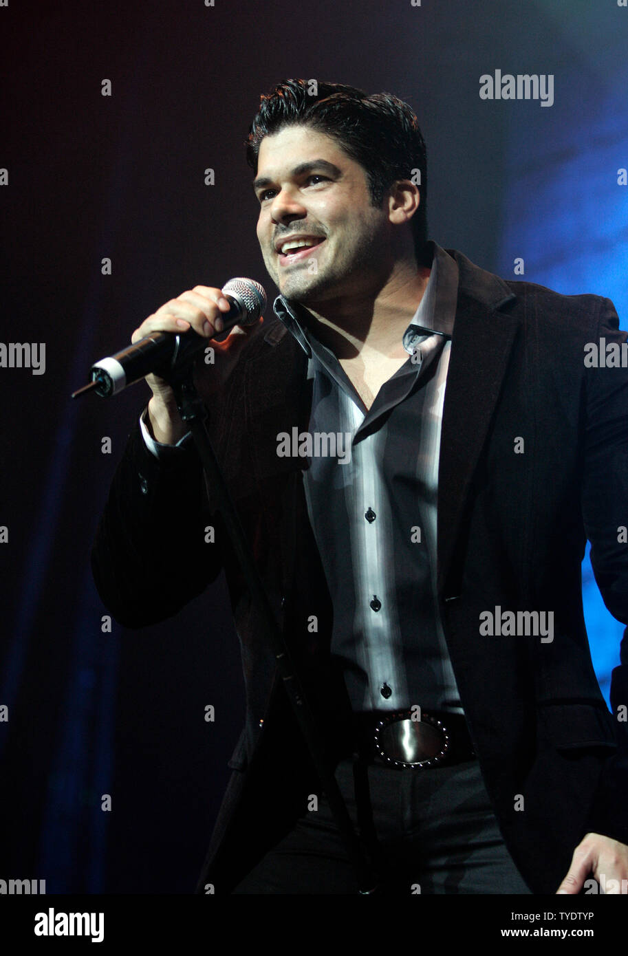 Puerto Rican salsa singer Jerry Rivera performs in concert at the ...