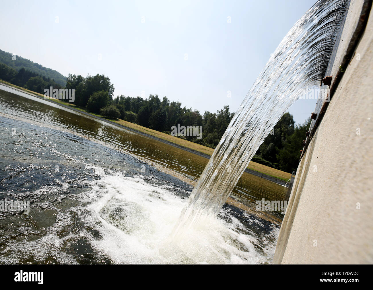 Essen, Germany. 26th June, 2019. In large basins with a thick layer of ...
