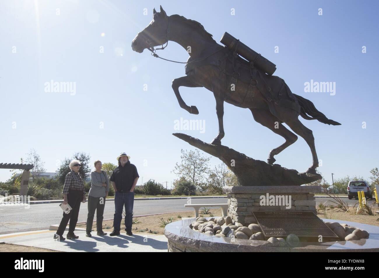 War horse Staff Sgt. Reckless monument at Pacific Views event center on ...
