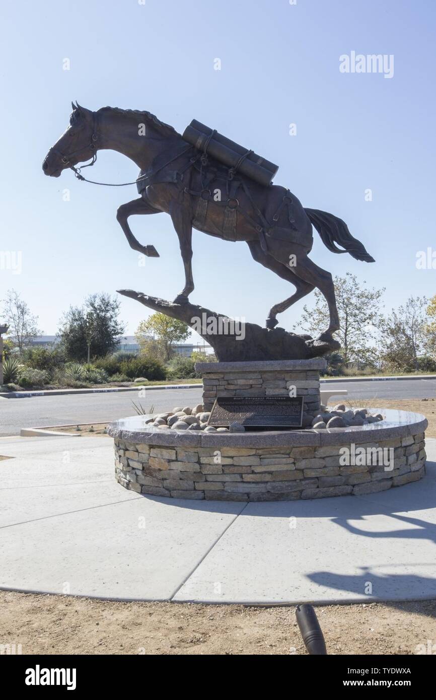 War horse Staff Sgt. Reckless monument at Pacific Views event center on ...