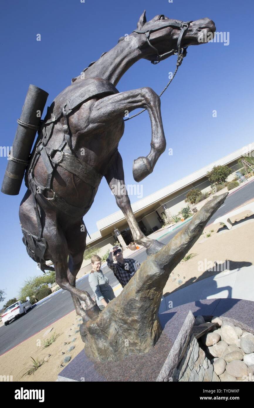 War horse Staff Sgt. Reckless monument at Pacific Views event center on ...