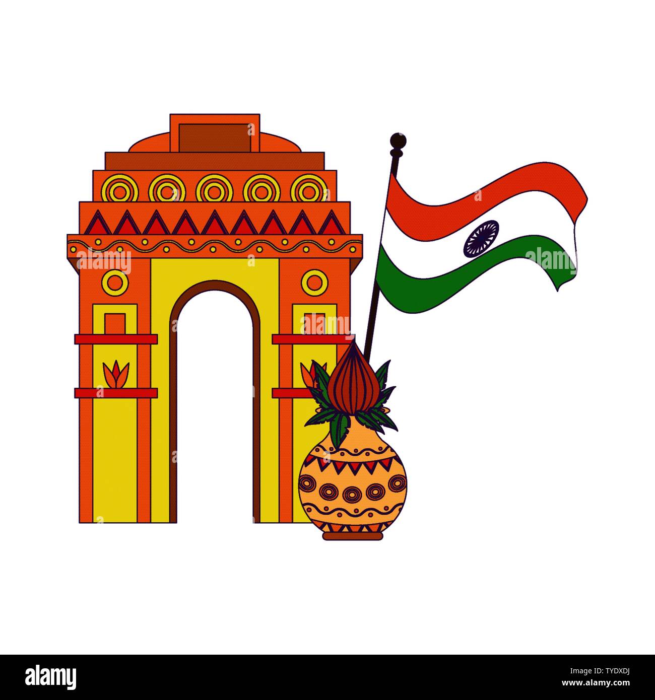 indian building monuments icon cartoon Stock Vector Image & Art - Alamy