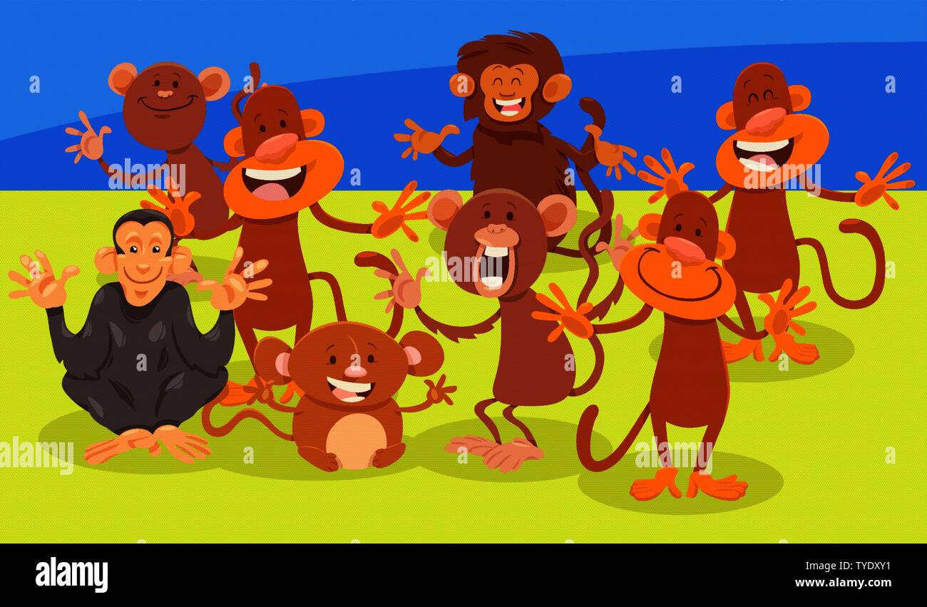 Monkeys species Stock Vector Images - Alamy