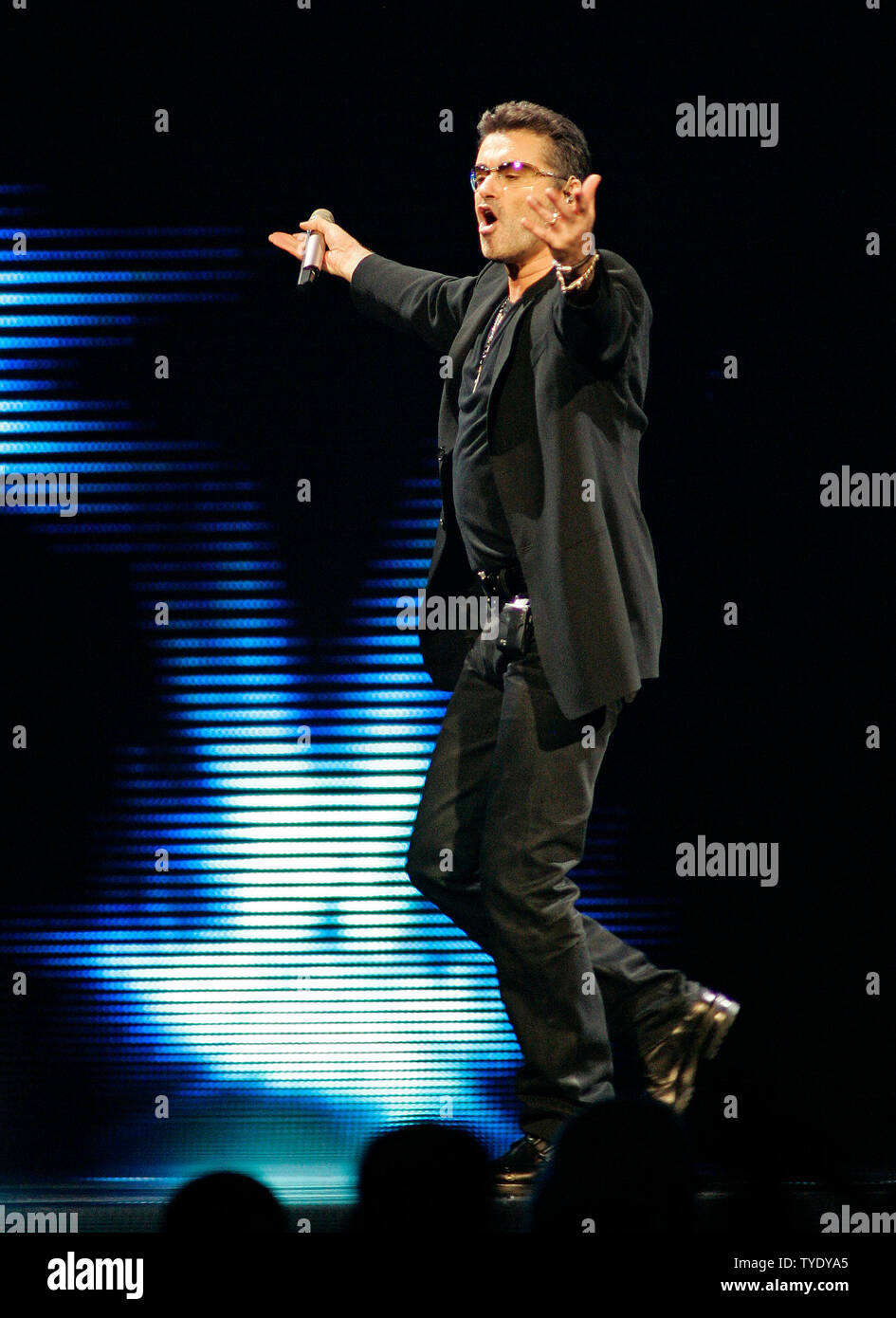George Michael performs in concert during his 25 Live tour at the ...