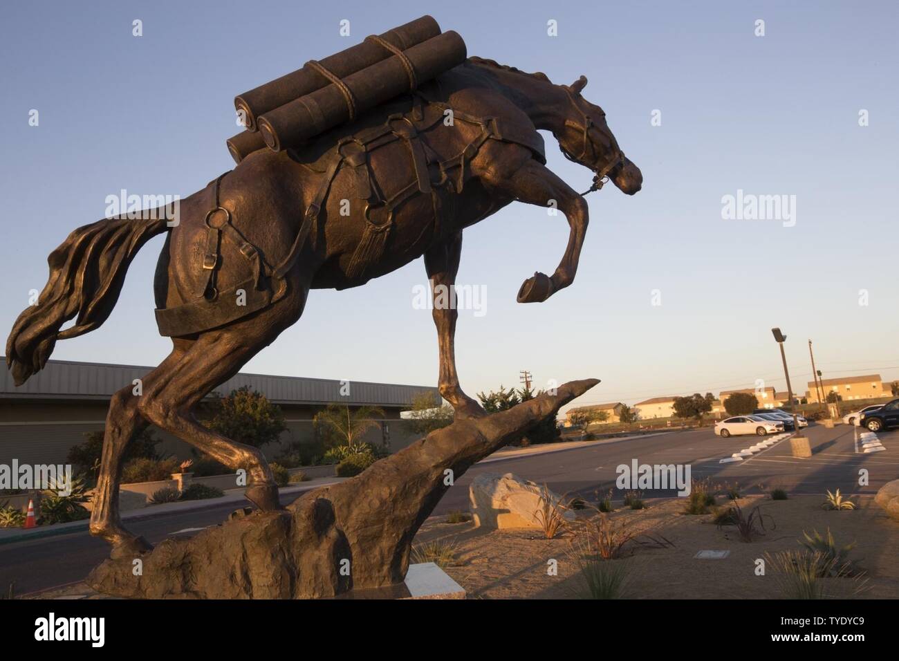 War horse Staff Sgt. Reckless monument at Pacific Views event center on ...