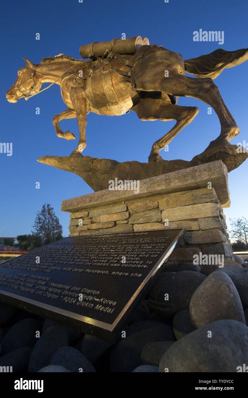 War horse Staff Sgt. Reckless monument at Pacific Views event center on ...