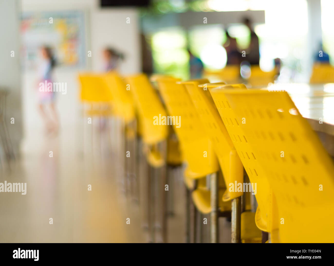 Empty school cafeteria hi-res stock photography and images - Alamy