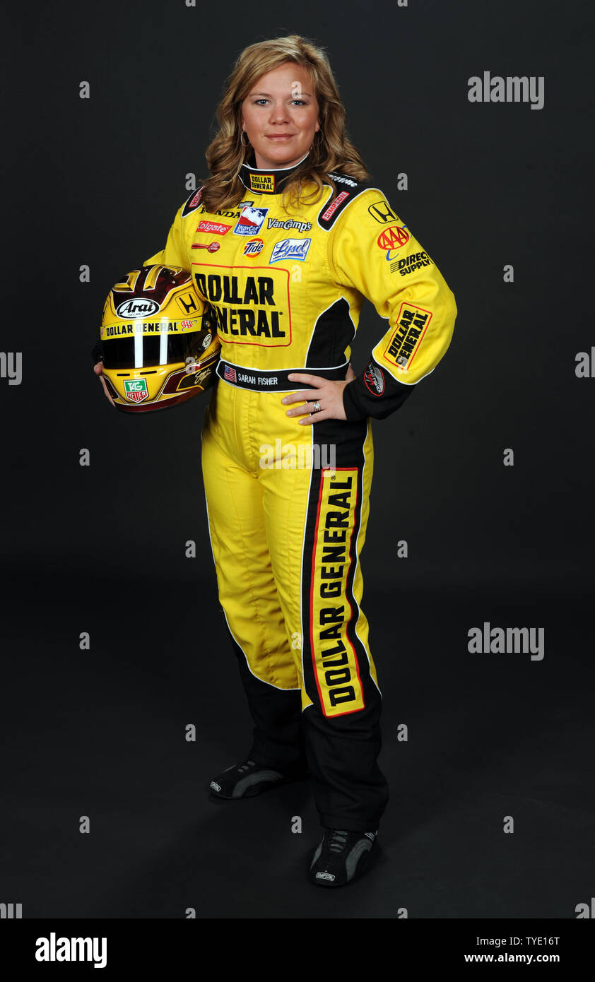 Sarah Fisher participates in the Indy Racing League media day at ...