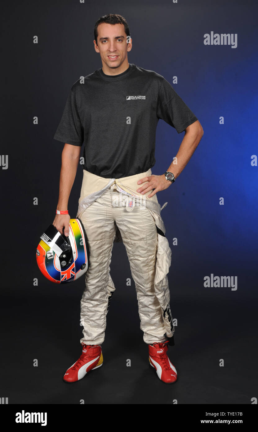 Justin Wilson of England participates in the Indy Racing League media ...