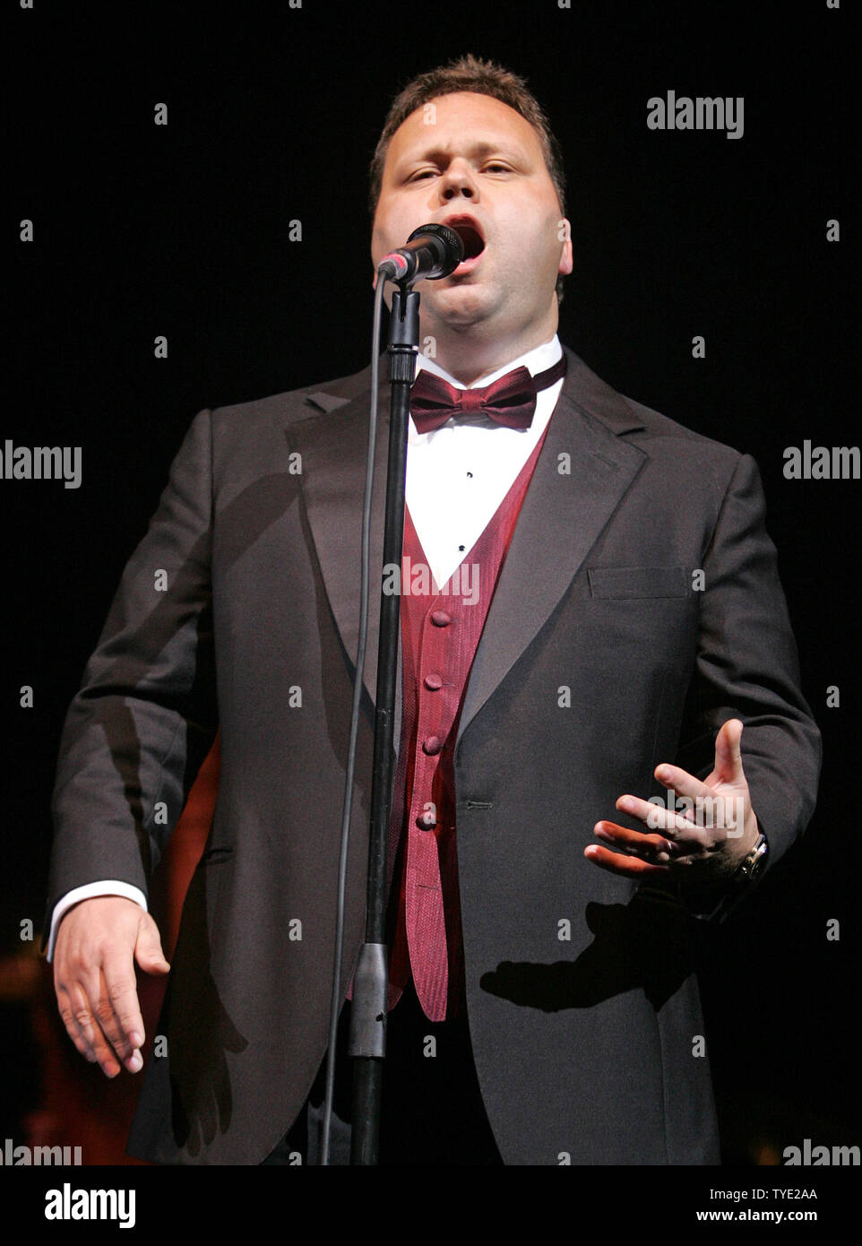 Paul Potts performs in concert at the Seminole Hard Rock Hotel and ...