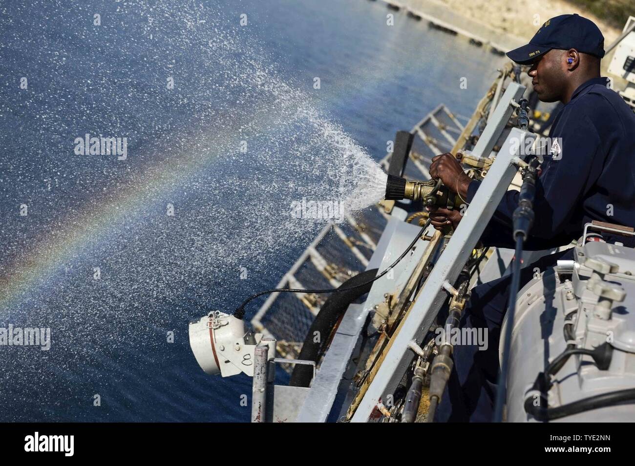 SOUDA BAY, GREECE (Nov. 3, 2016) Petty Officer 3rd Class Anthony Monroe ...