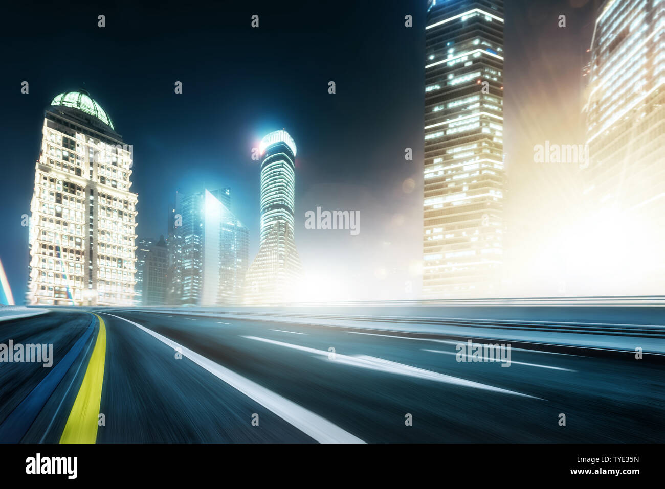 Modern urban roads Stock Photo - Alamy