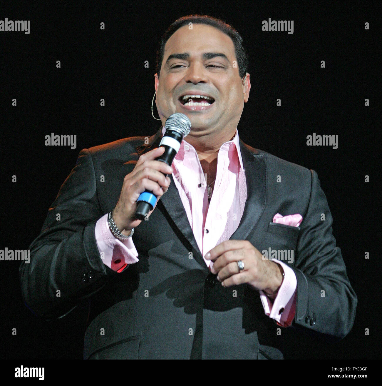 Puerto Rican salsa singer Gilberto Santa Rosa performs in concert at ...