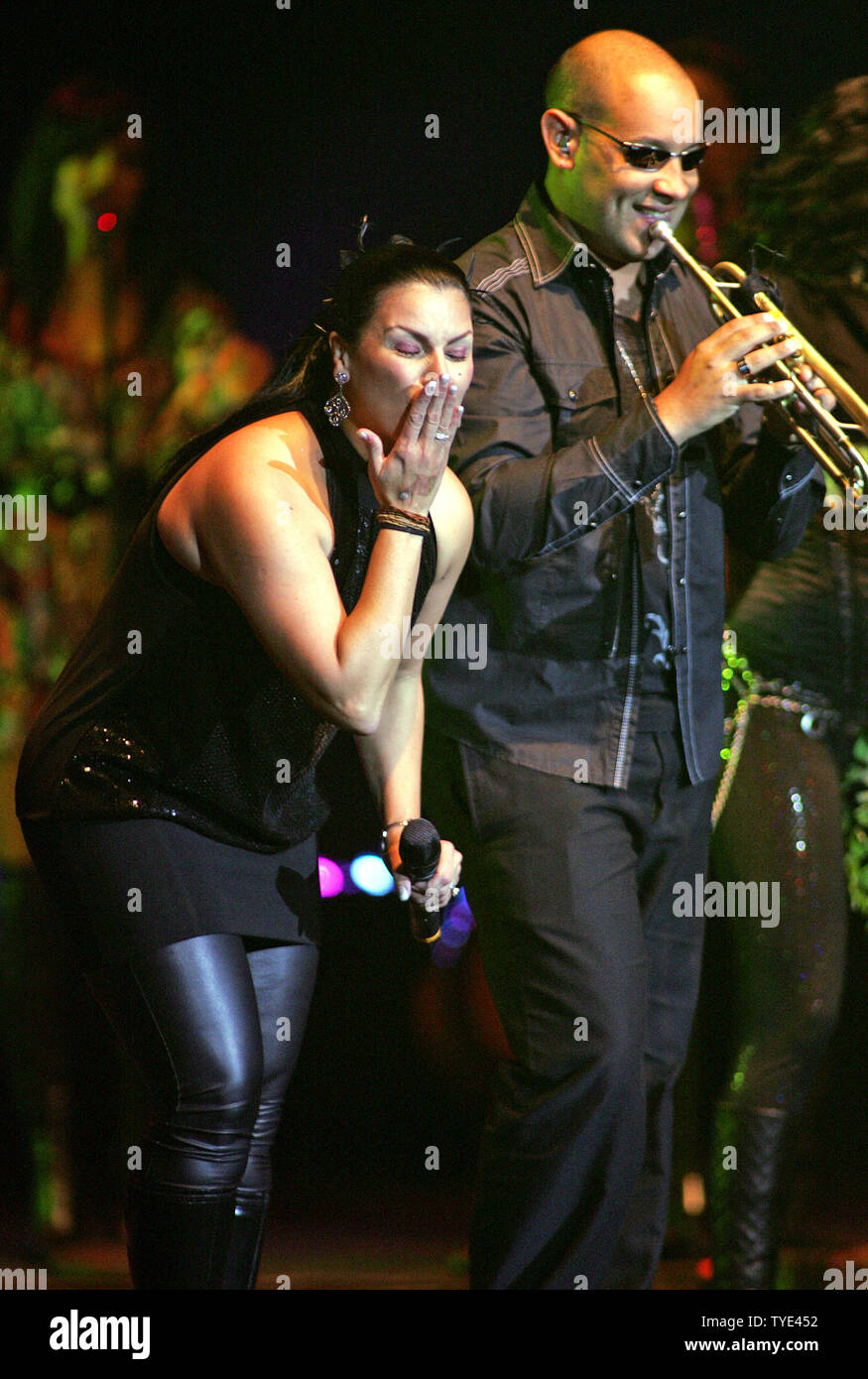 Puerto Rican singer Olga Tanon performs in concert at the Seminole Hard ...