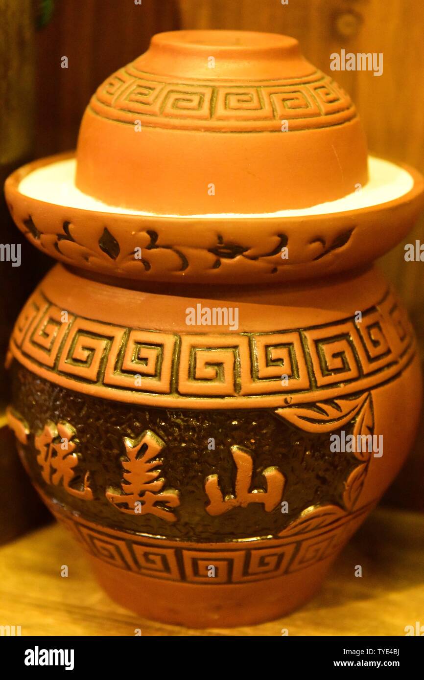 Old altar sauerkraut jar Stock Photo - Alamy