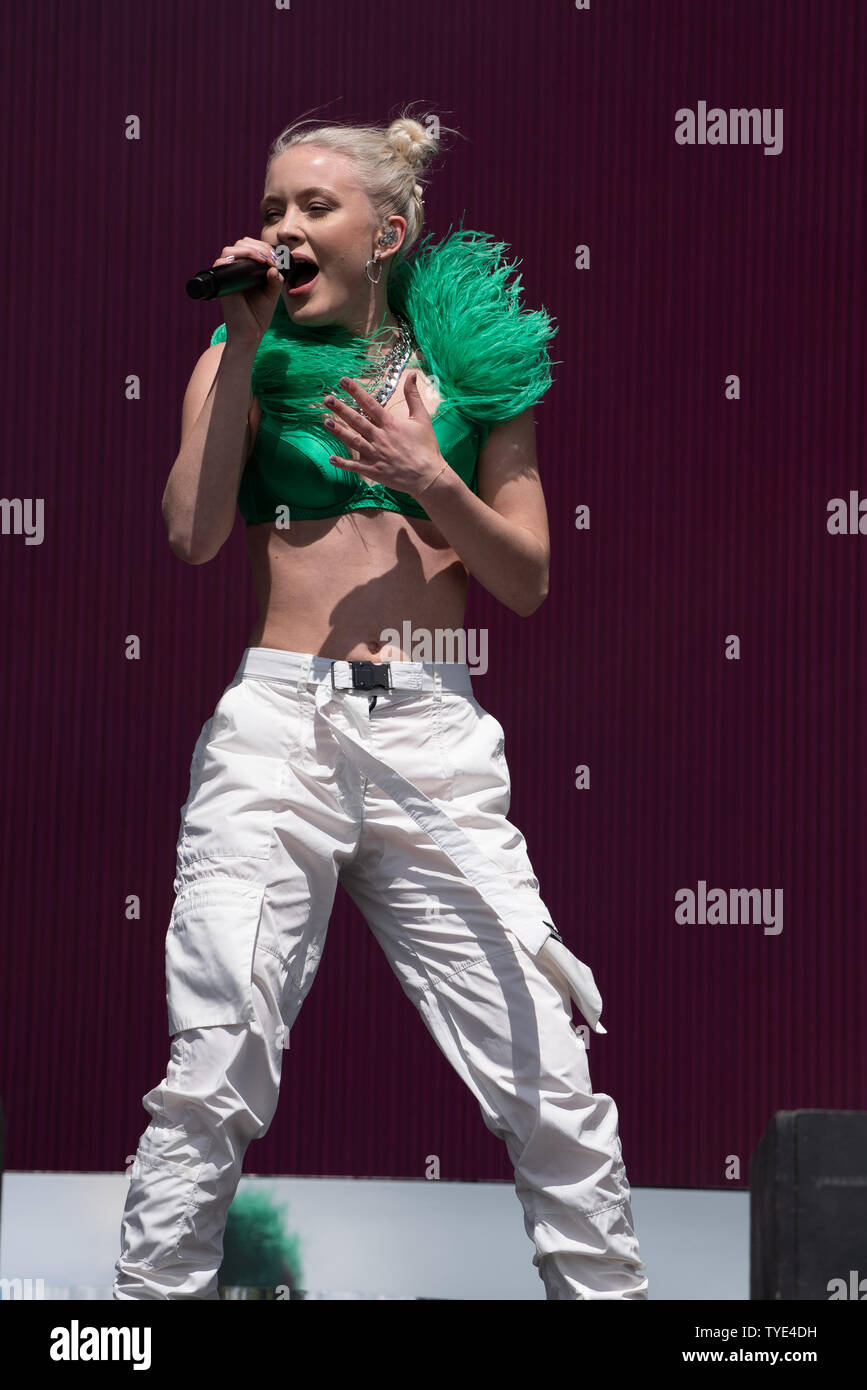 Zara Larsson performs at BBC Radio 1 Big Weekend Featuring: Zara ...