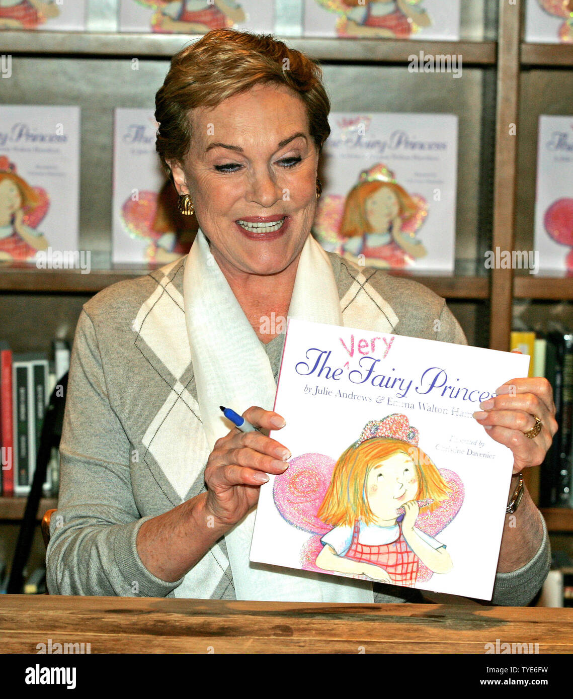 Author and actress Julie Andrews signs books during an event to promote ...