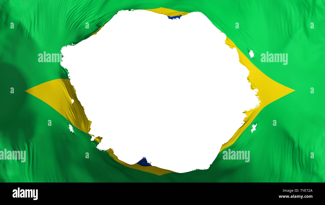 Flag of brazil torn hi-res stock photography and images - Alamy