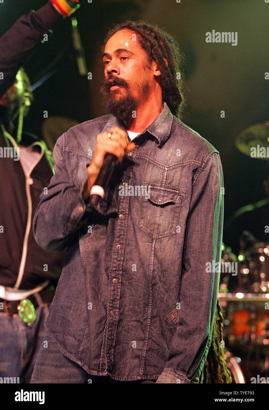 Damian Marley, youngest son of raggae legend Bob Marley, performs in ...