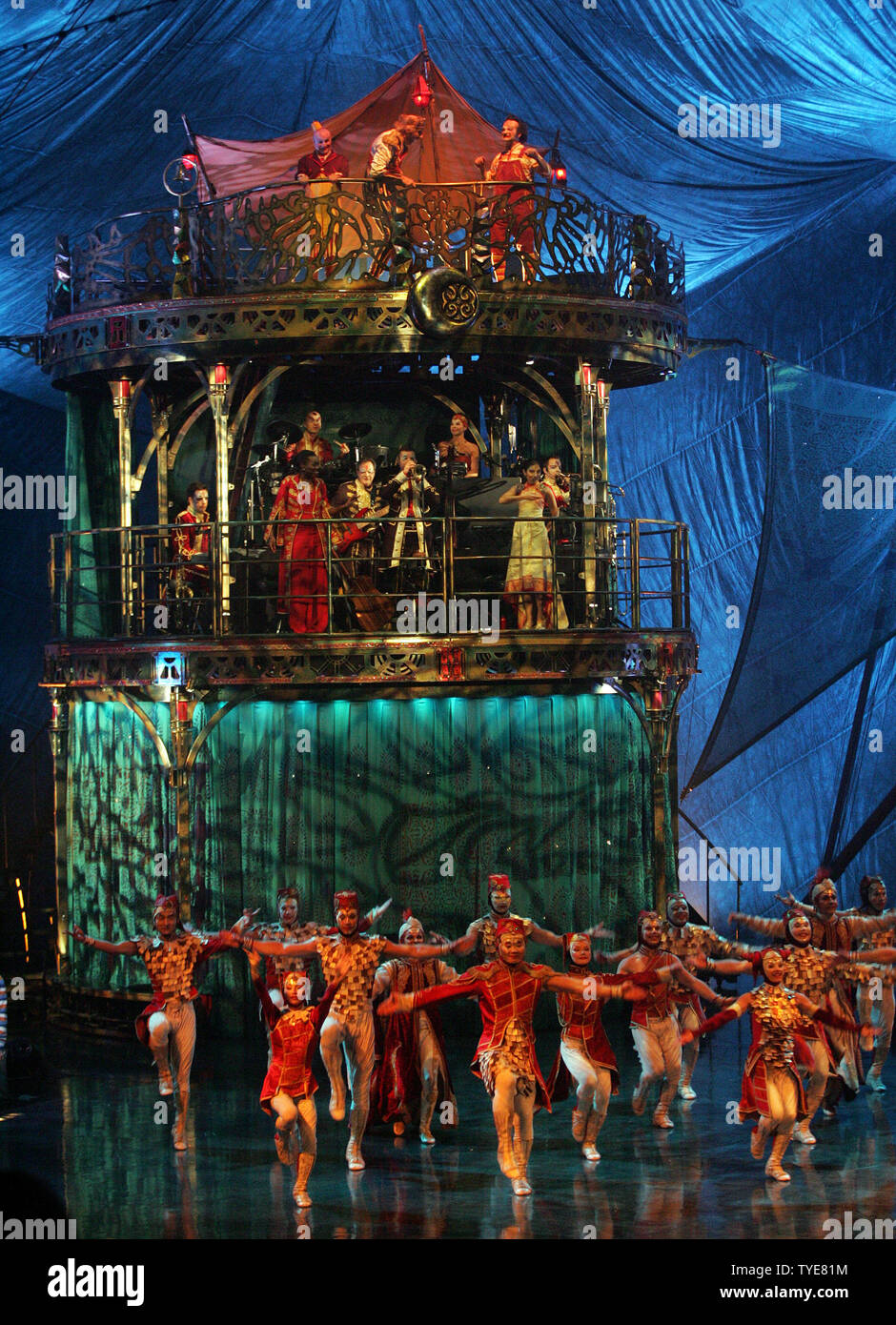 Cirque du Soleil performs "Kooza" at Bicentennial Park in Miami on ...