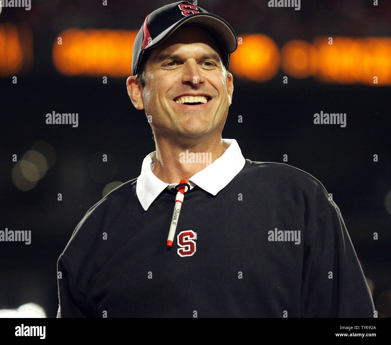 Jim harbaugh stanford hi-res stock photography and images - Alamy