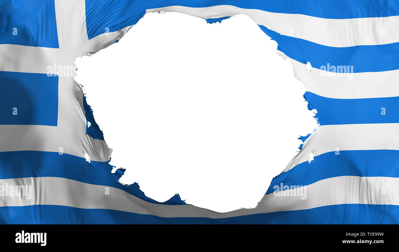 Greece flag ragged hi-res stock photography and images - Alamy