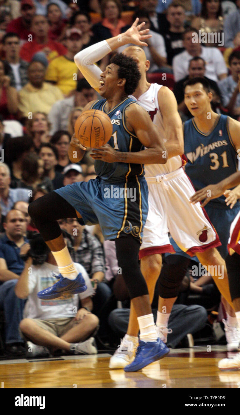 Washington Wizards Nick Young (1) Forward shoots during first half action against the Washington ...