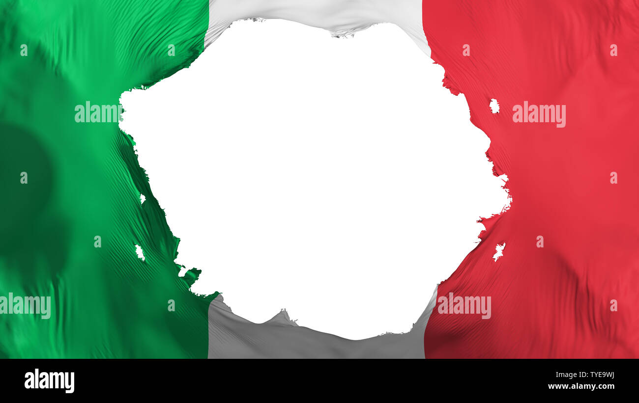 Broken Italy flag Stock Photo - Alamy