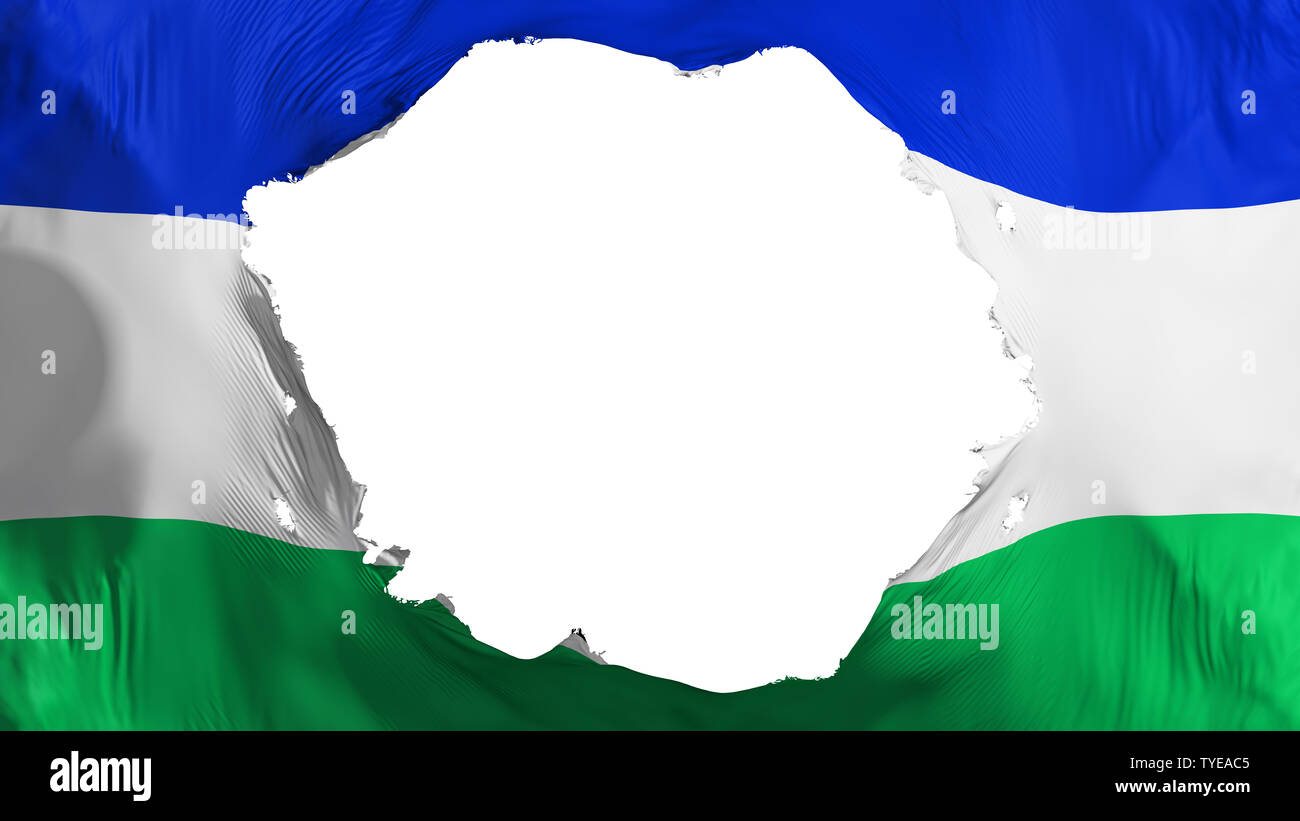Broken Lesotho flag Stock Photo - Alamy
