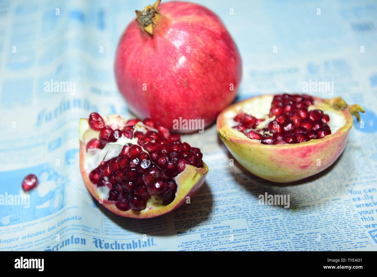 Soft seed pomegranate Stock Photo - Alamy